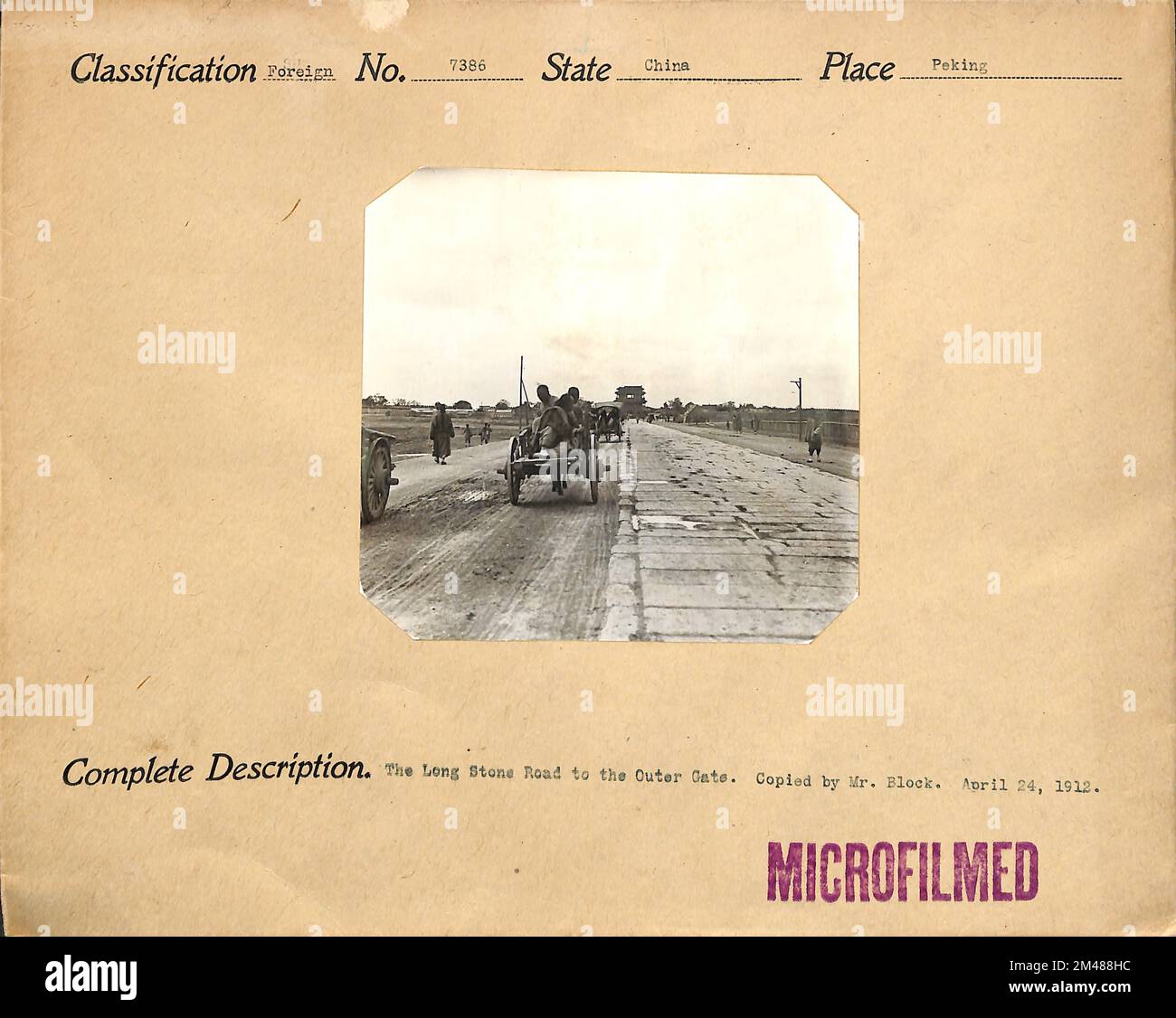 The Long Stone Road. Original caption: The Long Stone Road to the Outer ...