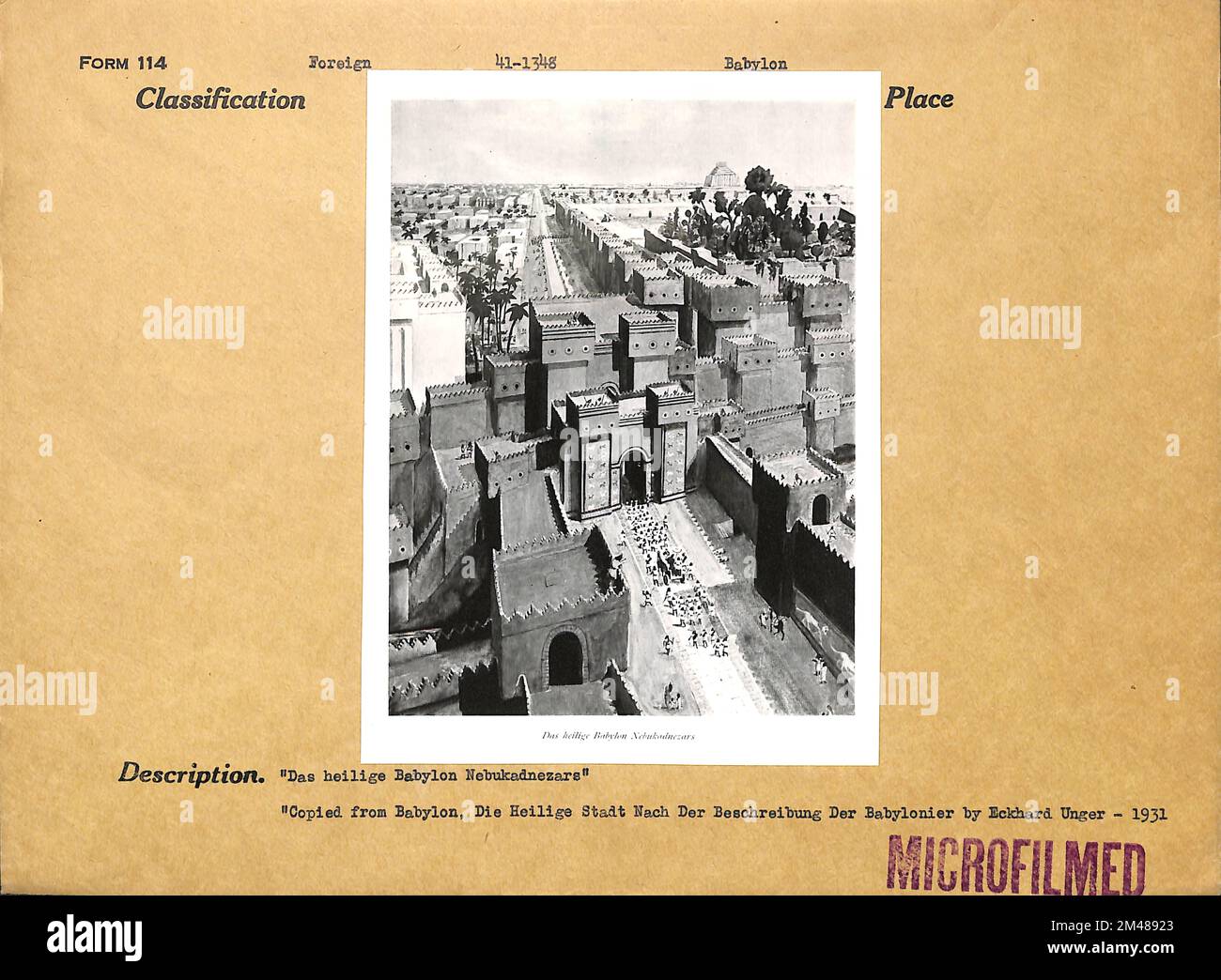 Das Heilige Babylon Nebukadnezars. Original caption: Copied from ...