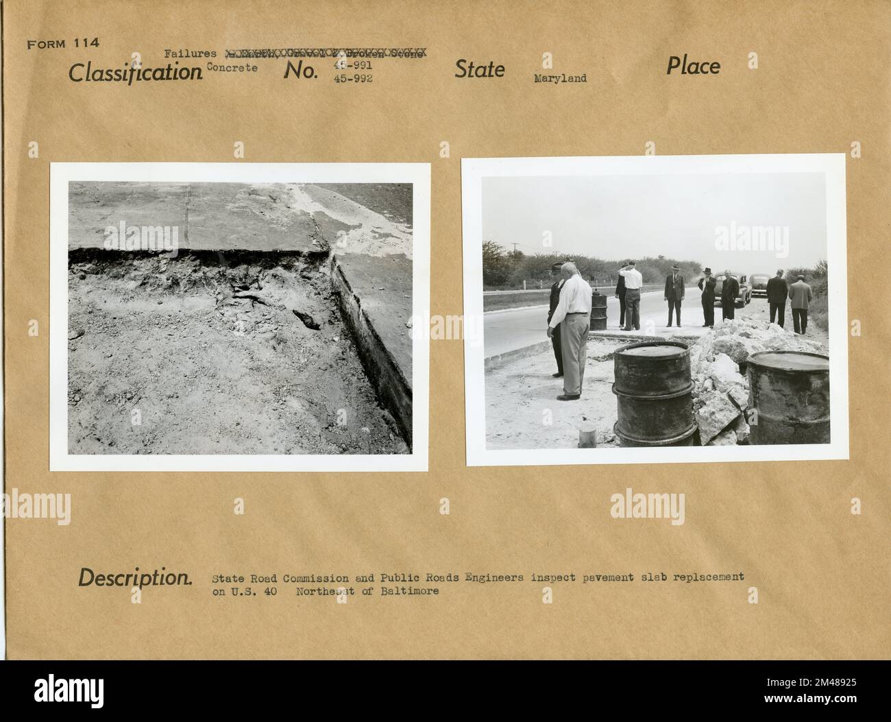 Inspection of Pavement Slab Replacement Operations on U.S. 40. Original ...