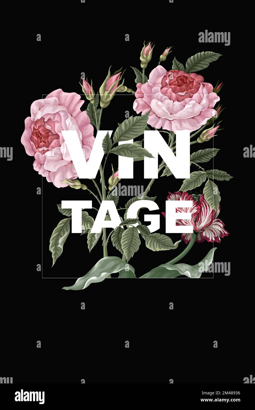 Beautiful wedding invitation floral design Stock Vector Images - Alamy