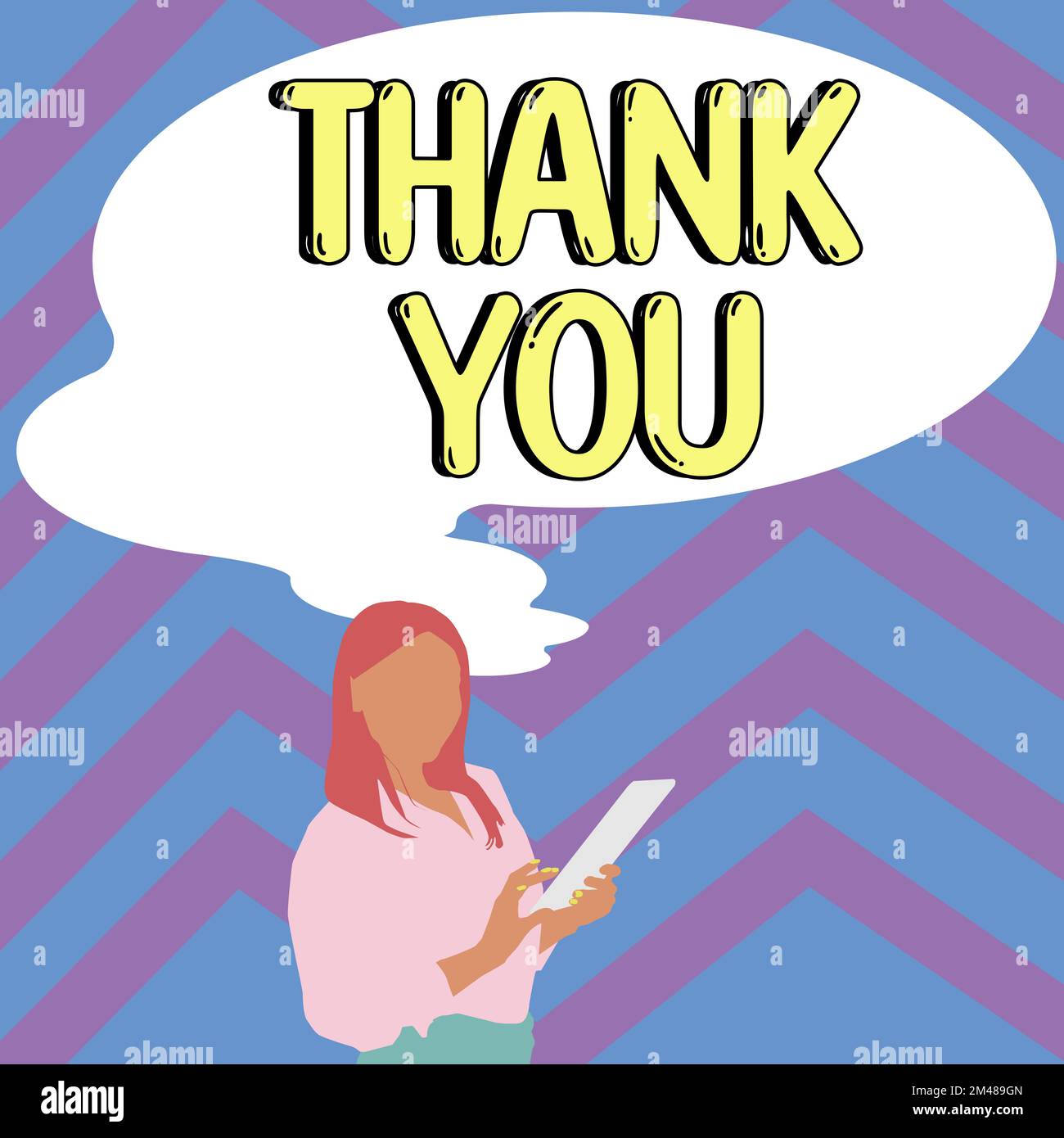 Conceptual display Thank You. Business showcase replaying on something good or greetings with ...