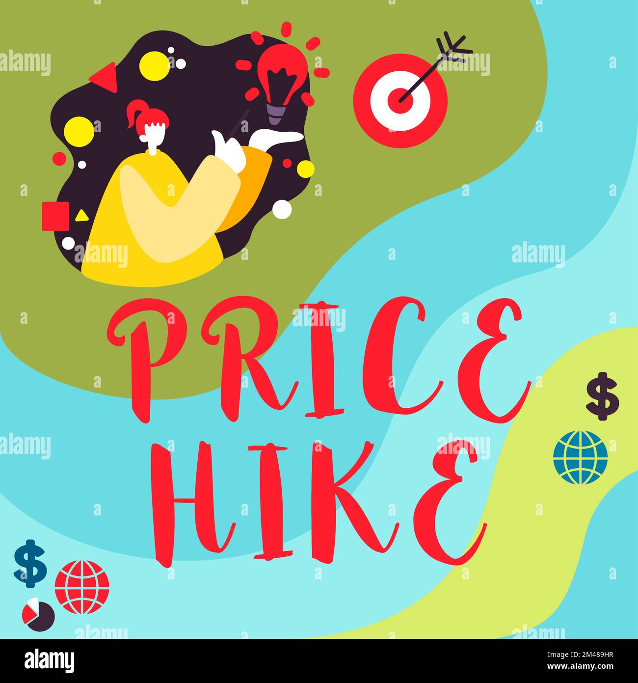 Conceptual display Price Hike. Business showcase sum of values that ...