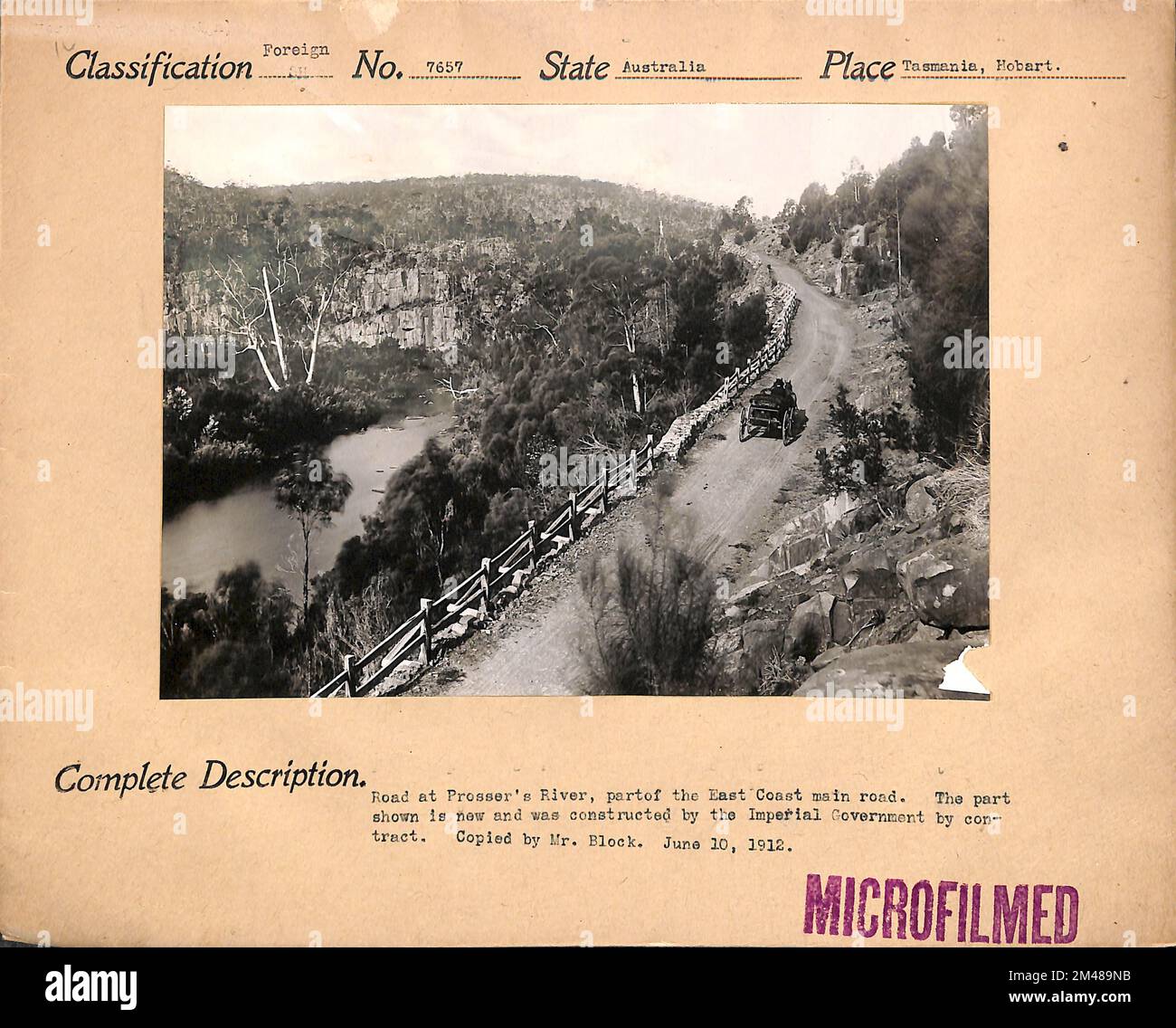 Road at Prosser's River. Original caption: Road at Prosser's River ...