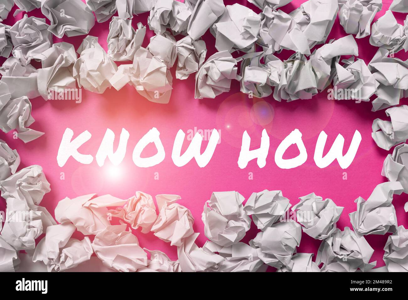 Text sign showing Know How. Business approach The process to learn of ...