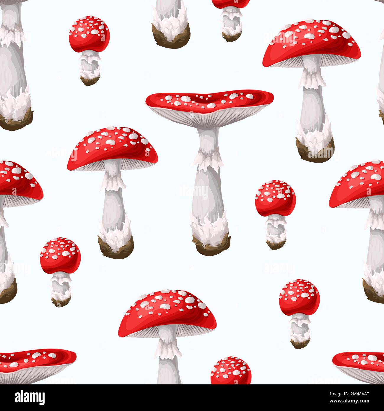 Trippy cartoon mushroom pattern Stock Vector Images - Alamy