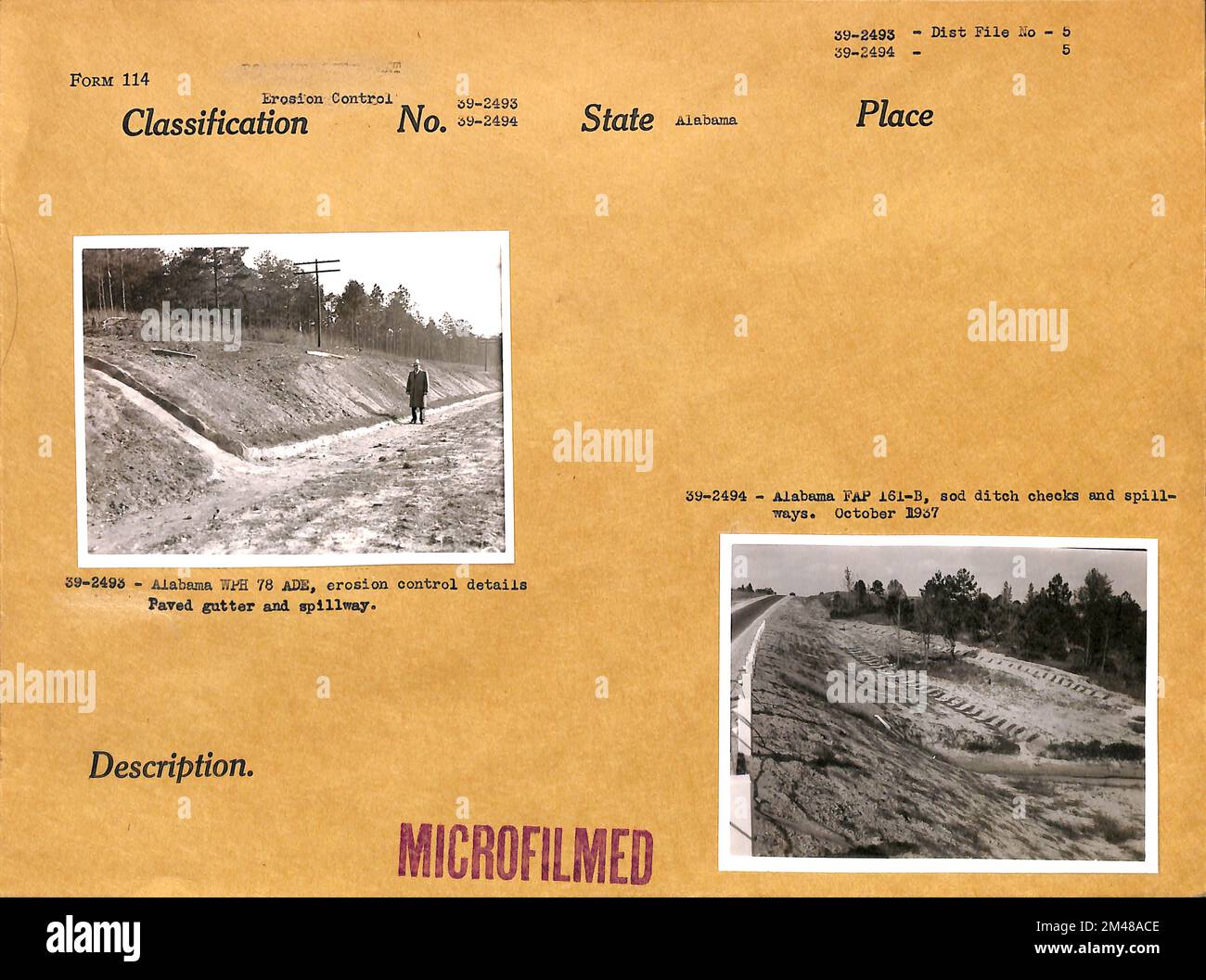 Erosion control details in Alabama. Original caption: 39-2493 – Alabama ...
