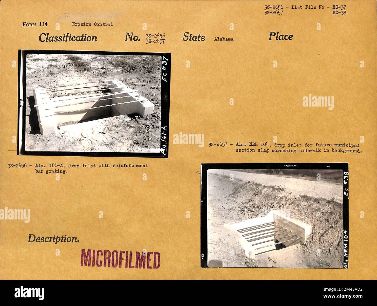Drop inlet with reinforced grating in Alabama. Original caption: 38 ...