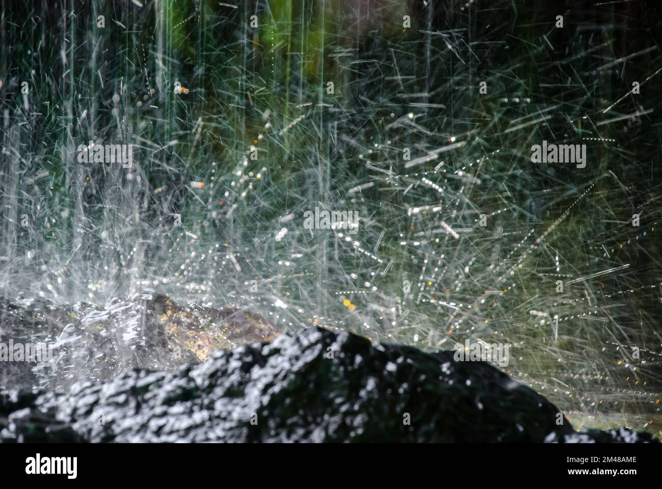 Water dripping from rocks moss hi-res stock photography and images - Alamy
