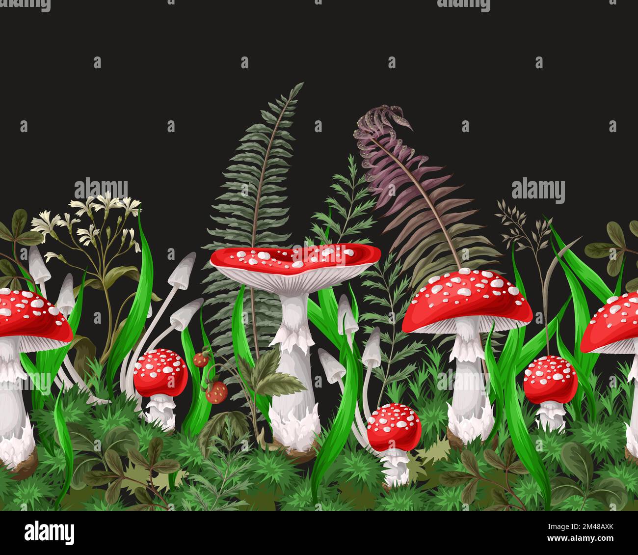 Nature wild poisonous plants Stock Vector Images - Alamy