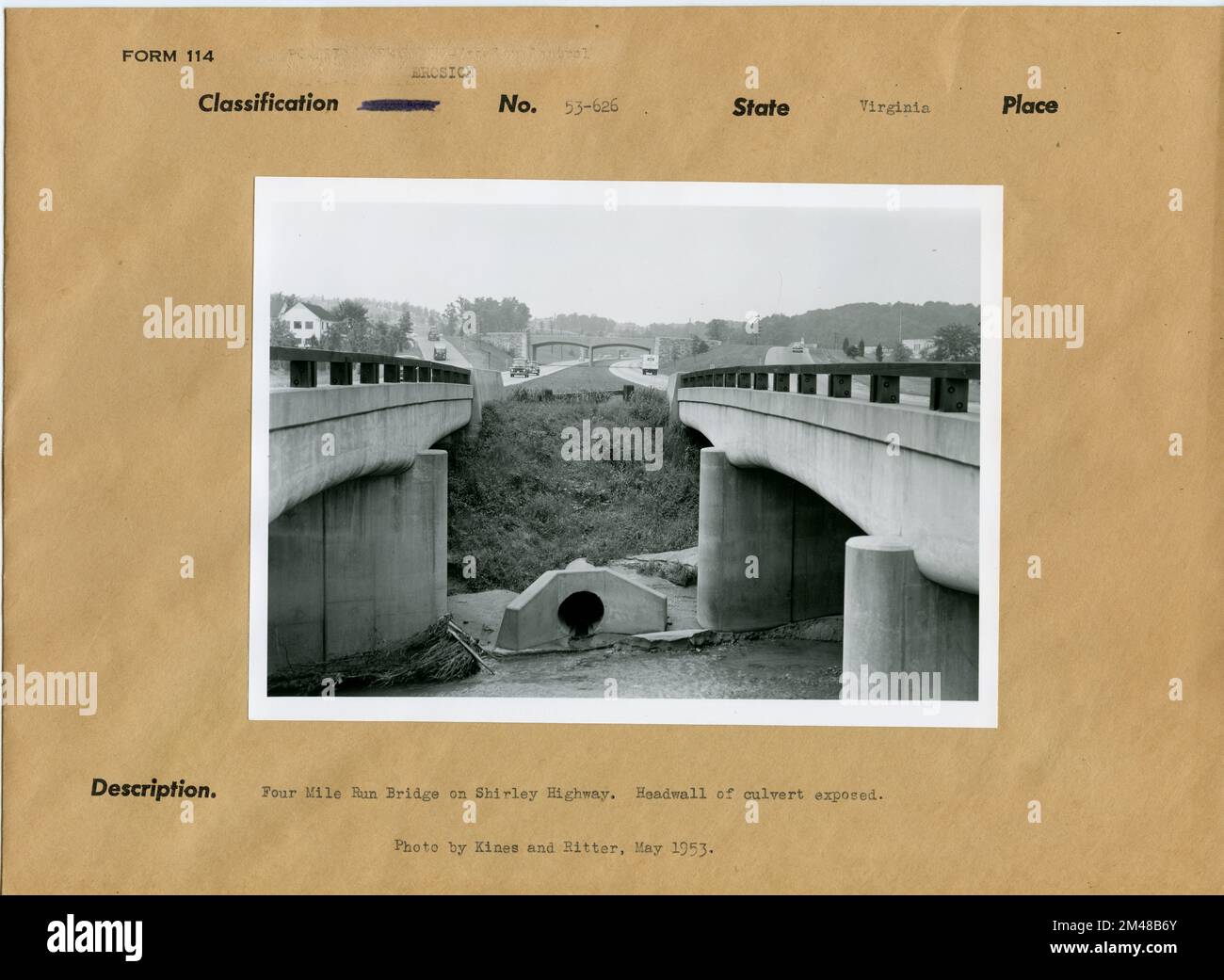 Erosion at Four Mile Run Bridge. Original caption: Four Mile Run Bridge ...