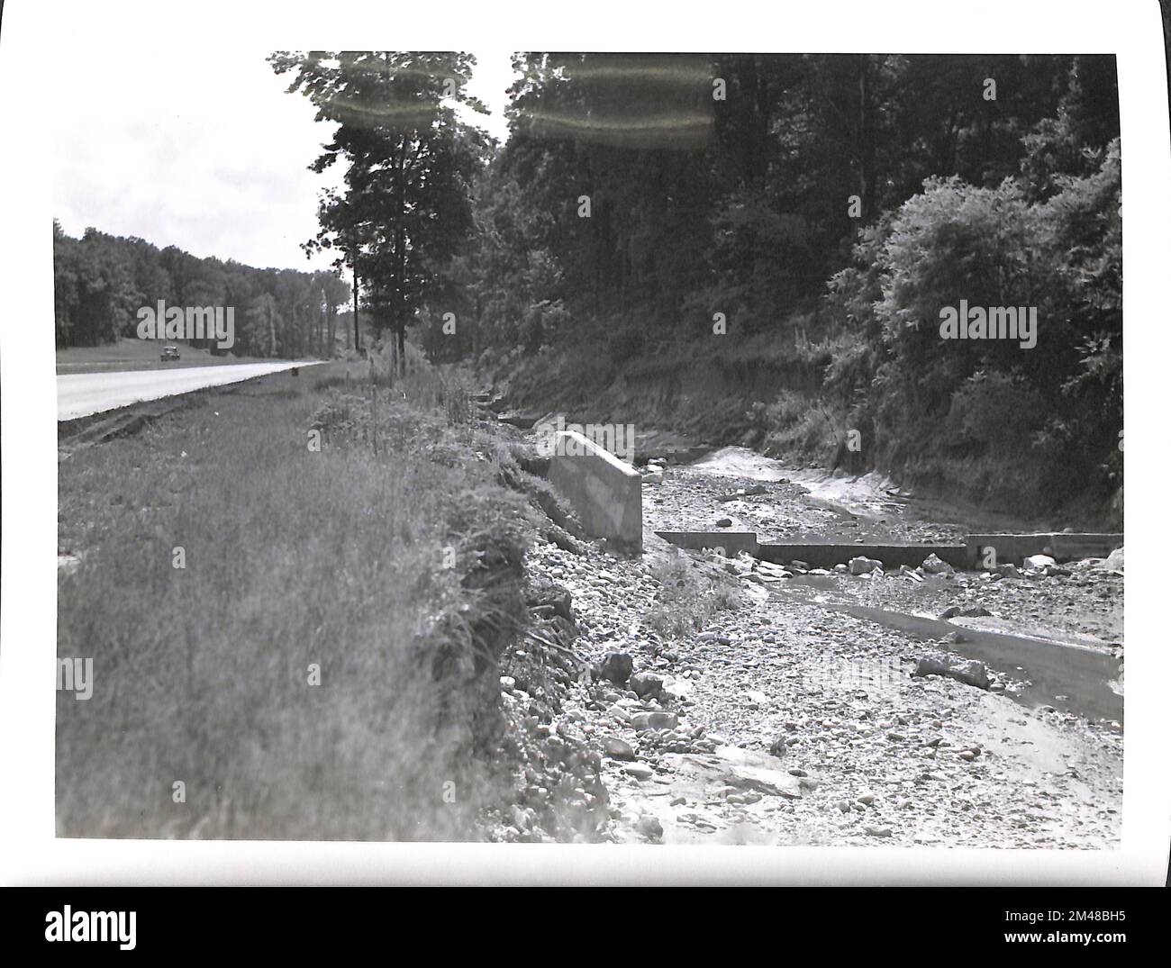 Erosion damage along Shirley Highway in Virginia. Original caption ...