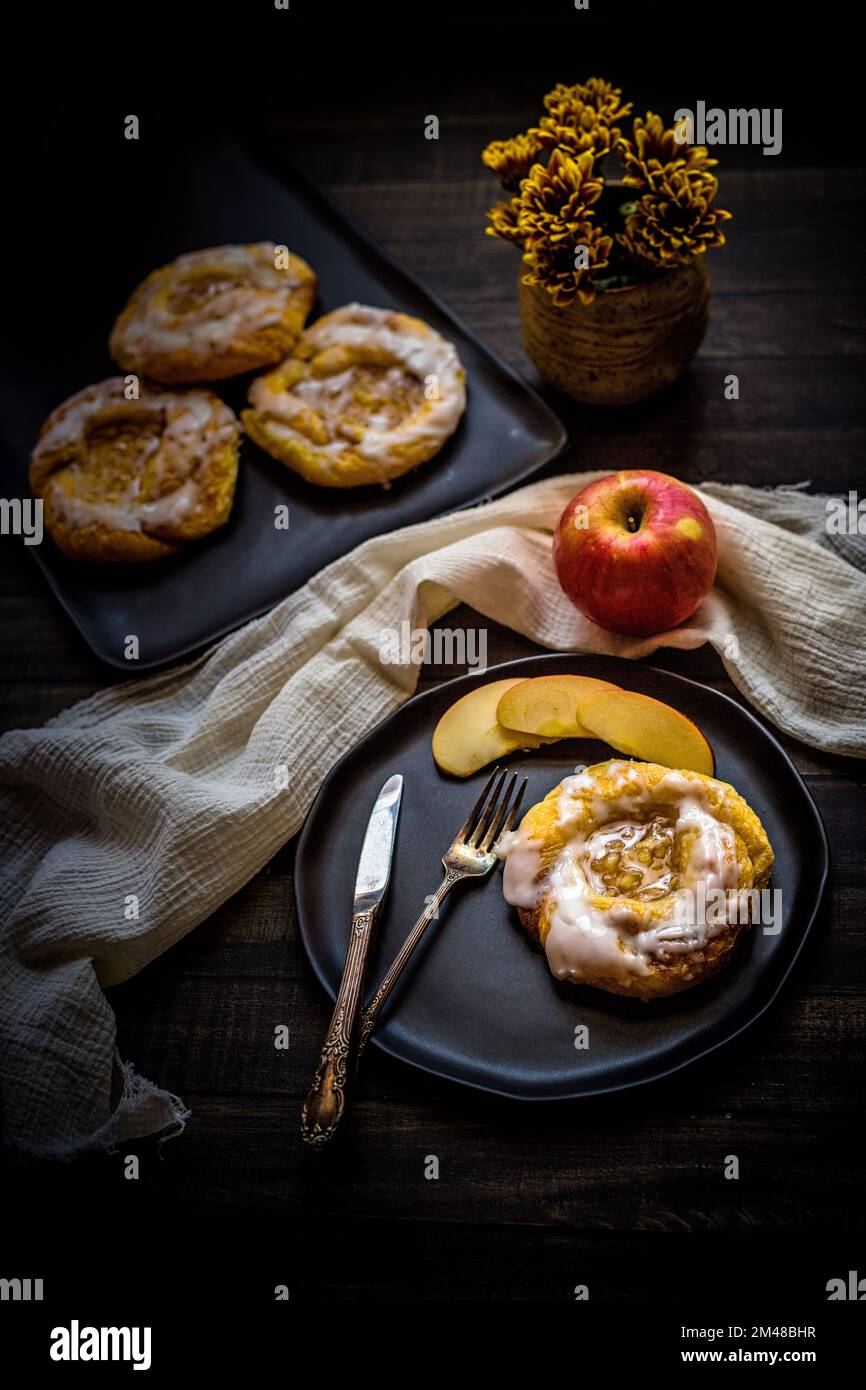 Fall Apple Danish Stock Photo - Alamy