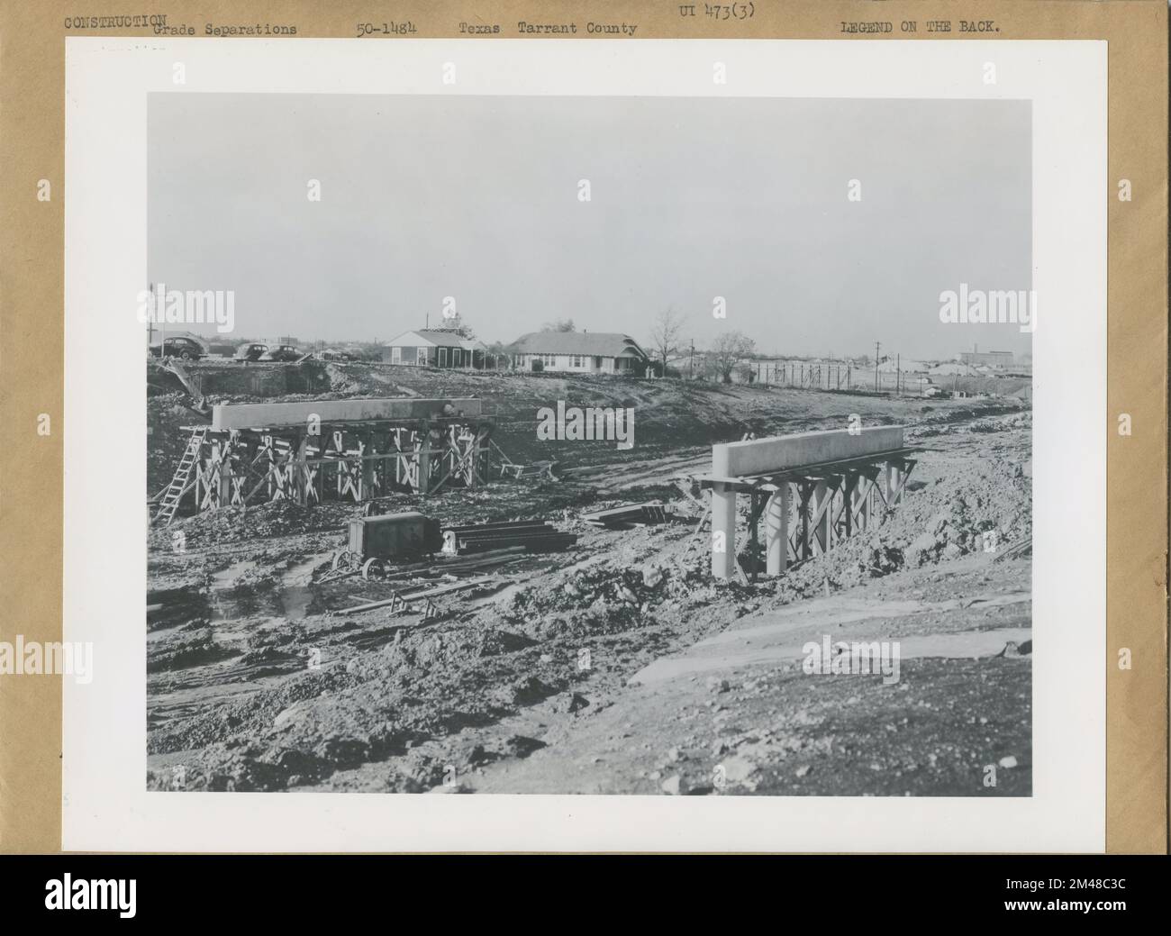 Ripy Street Underpass Piers. Original caption: Texas Project UI 473(3 ...