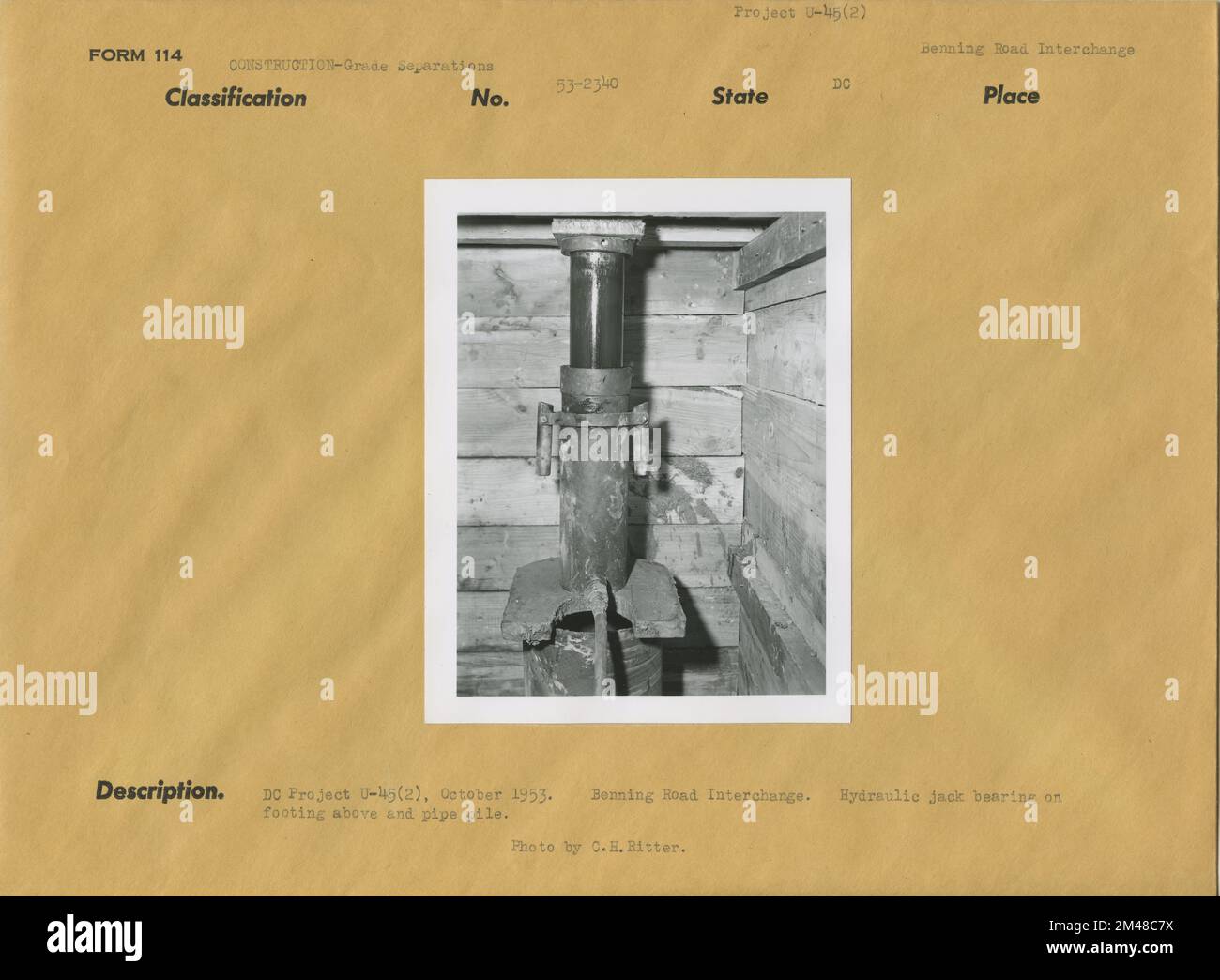 Hydraulic Jack Bearing. Original caption: Benning Road Interchange ...