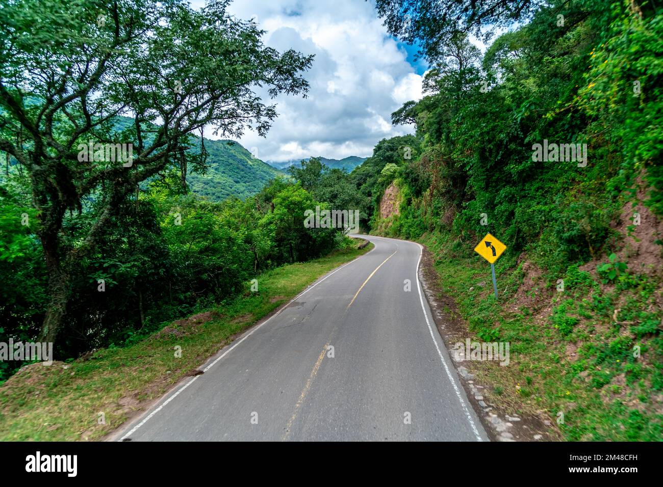 road in a beautiful mountain landscape Stock Photo - Alamy