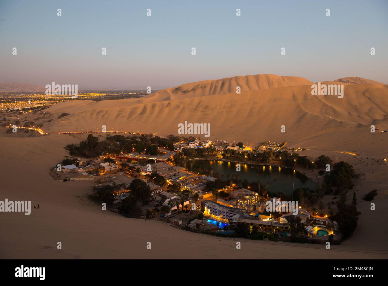 Desert oasis, Huacachina, Peru, South America Stock Photo - Alamy