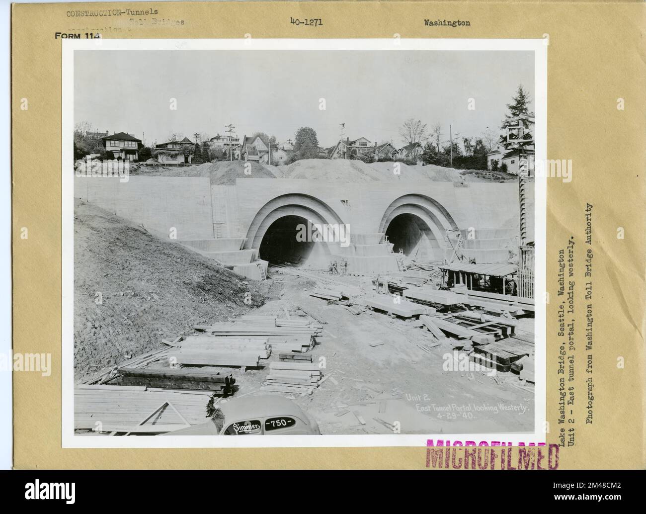 Lake Washington Bridge, Seattle, Washington. Original caption: Lake ...