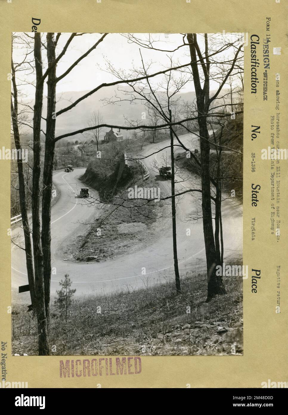 Scene showing horseshoe curve. Original caption: Scene showing ...