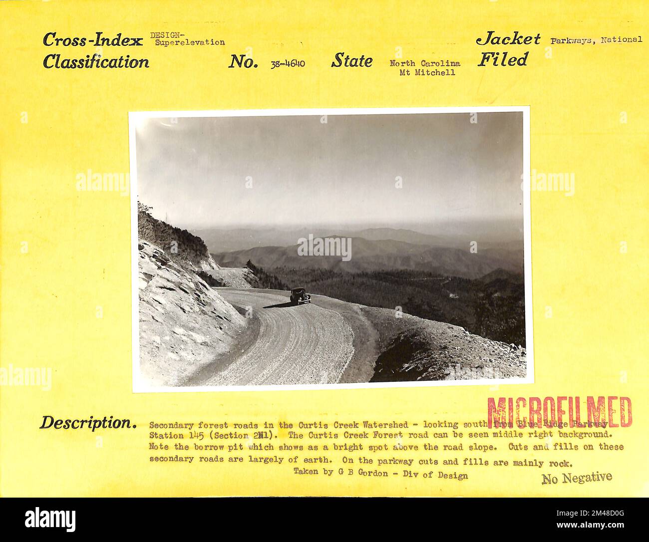 Secondary forest roads in the Curtis Creek Watershed. Original caption ...