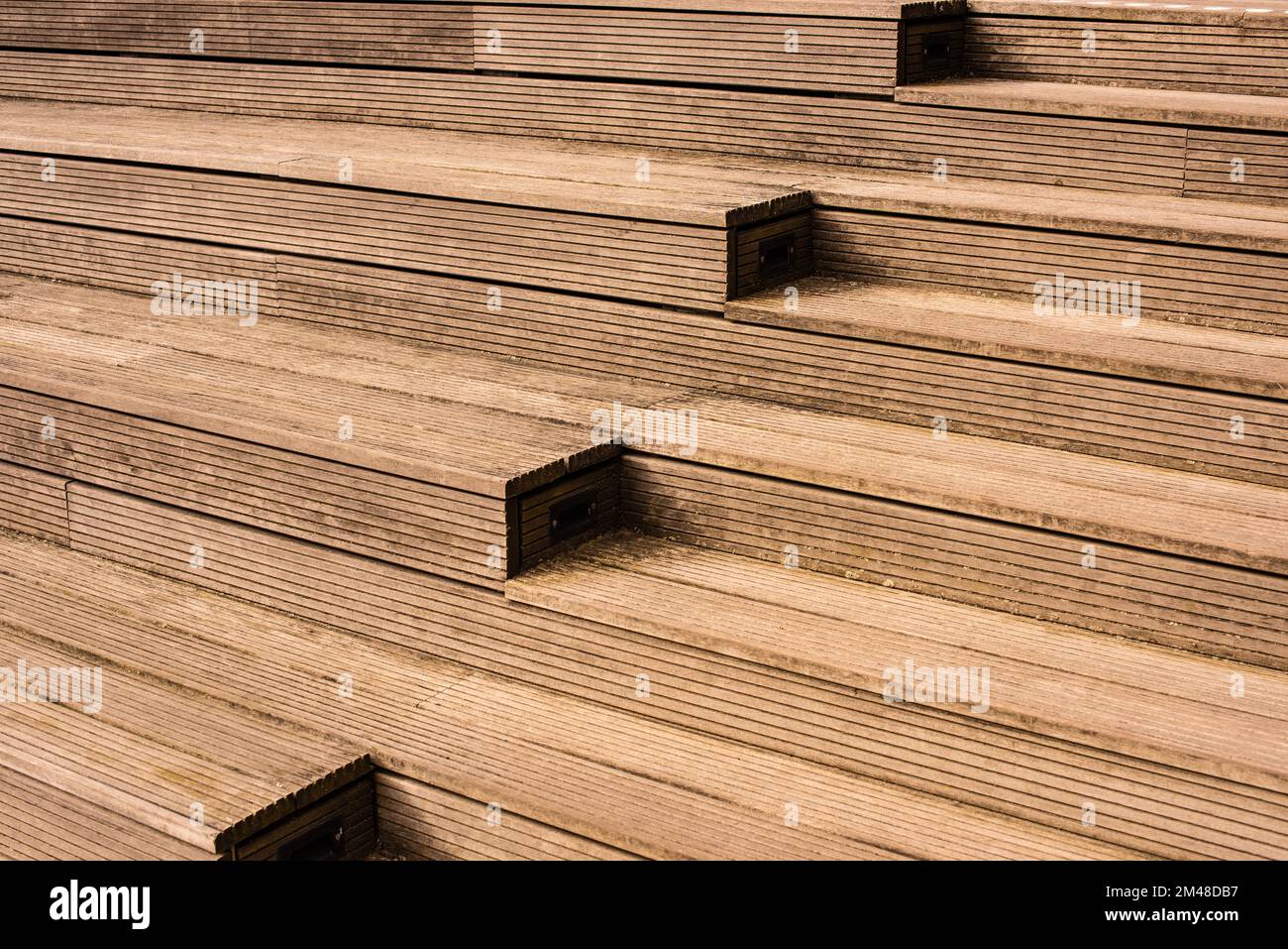 Details of six wooden steps Stock Photo - Alamy