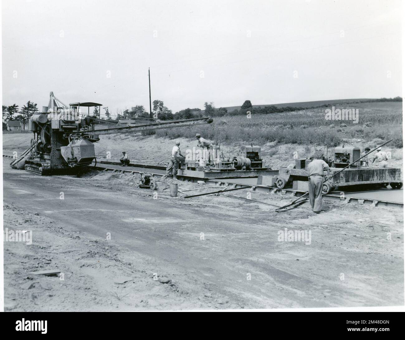 Road construction new highway Cut Out Stock Images & Pictures - Alamy