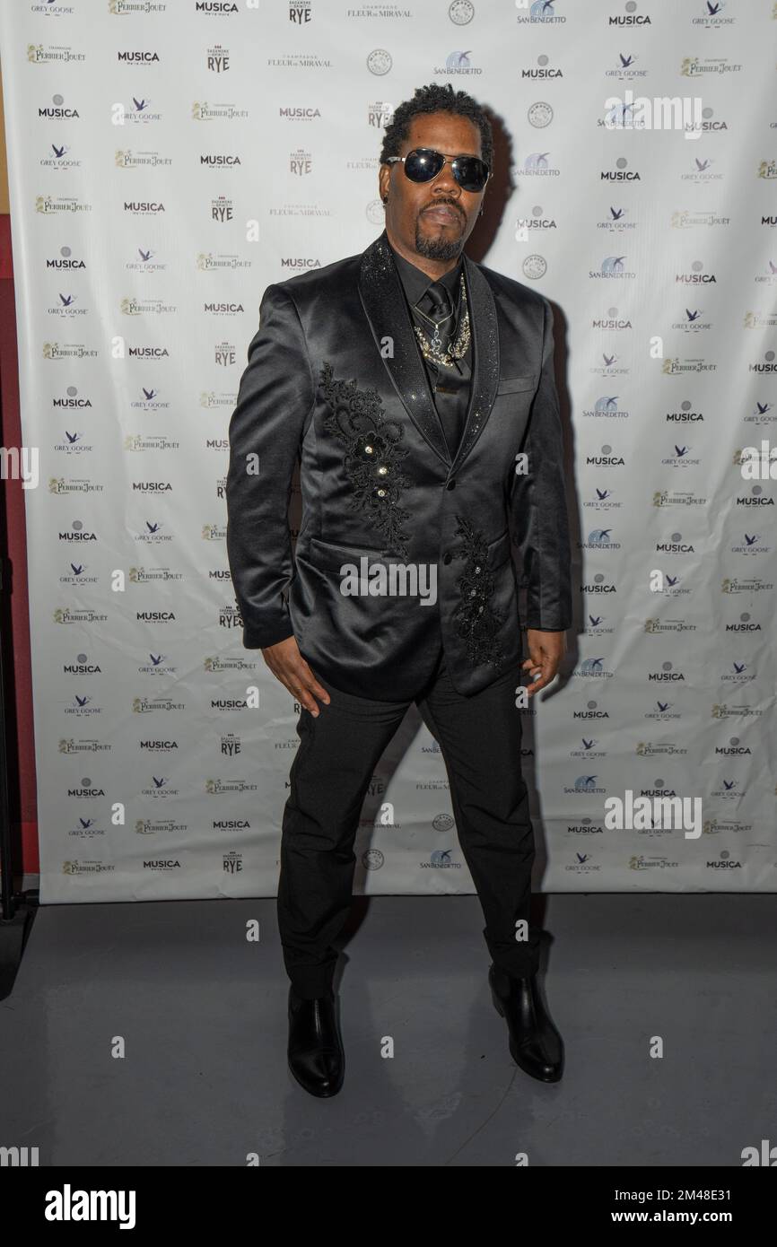 Erick Mr. Major Shervington attends Fashion Designer Elie Balleh Birthday Party at MUSICA BY ...
