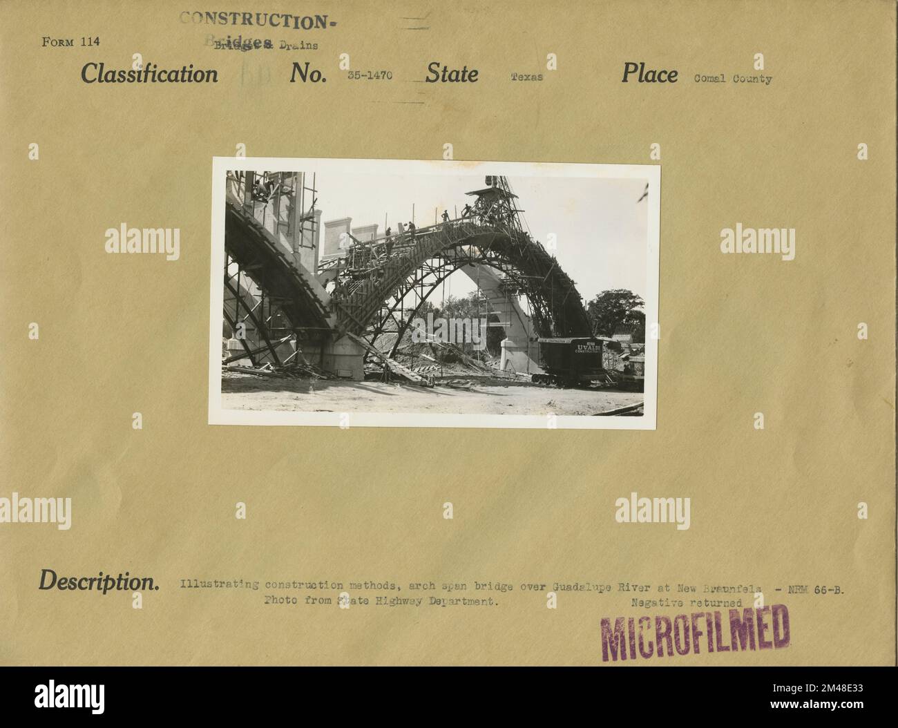 Bridge Over Guadalupe River at New Braunfels. Original caption ...
