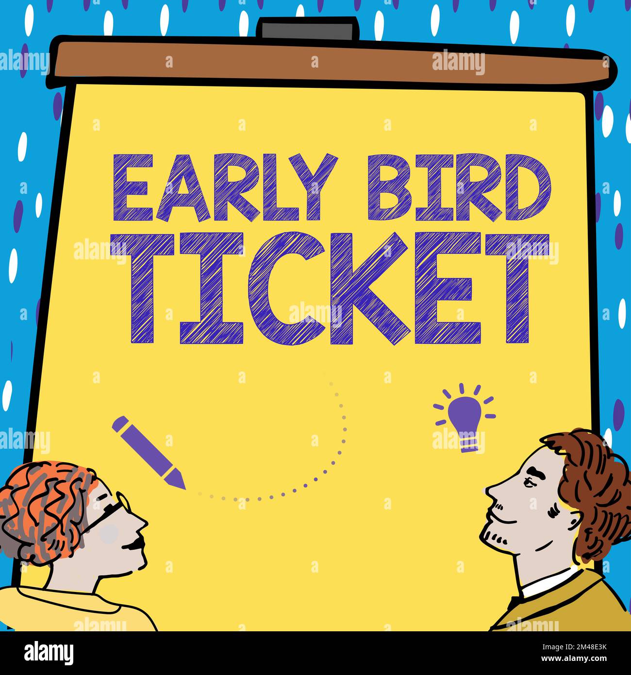 Conceptual display Early Bird Ticket. Business concept Buying a ticket ...