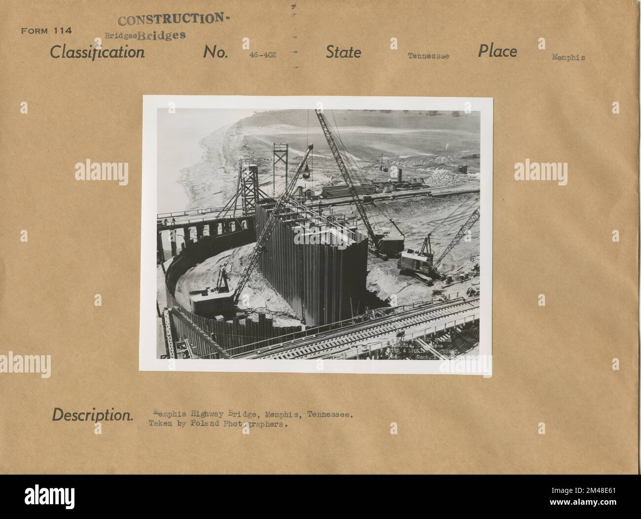 Memphis Highway Bridge. Original caption: Memphis Highway Bridge. Taken ...