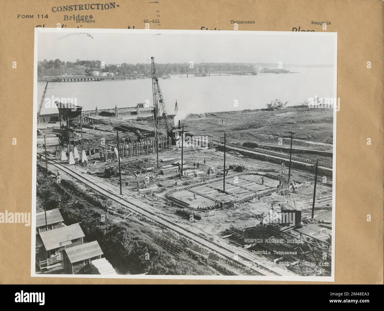 Memphis Highway Bridge. Original caption: Memphis Highway Bridge, view ...