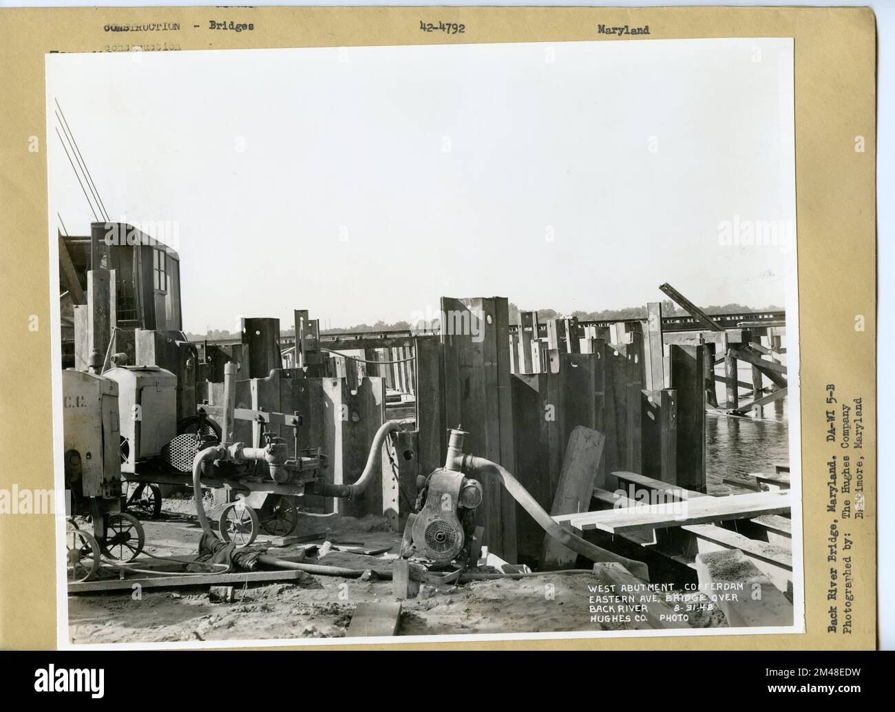 Back River Bridge, Maryland. Original caption: Back River Bridge ...