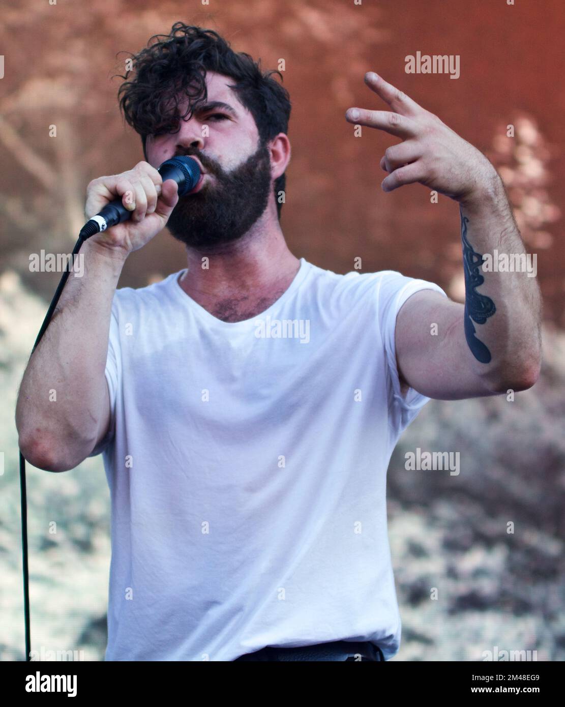 Panorama Music Festival - Foals in Concert Stock Photo - Alamy