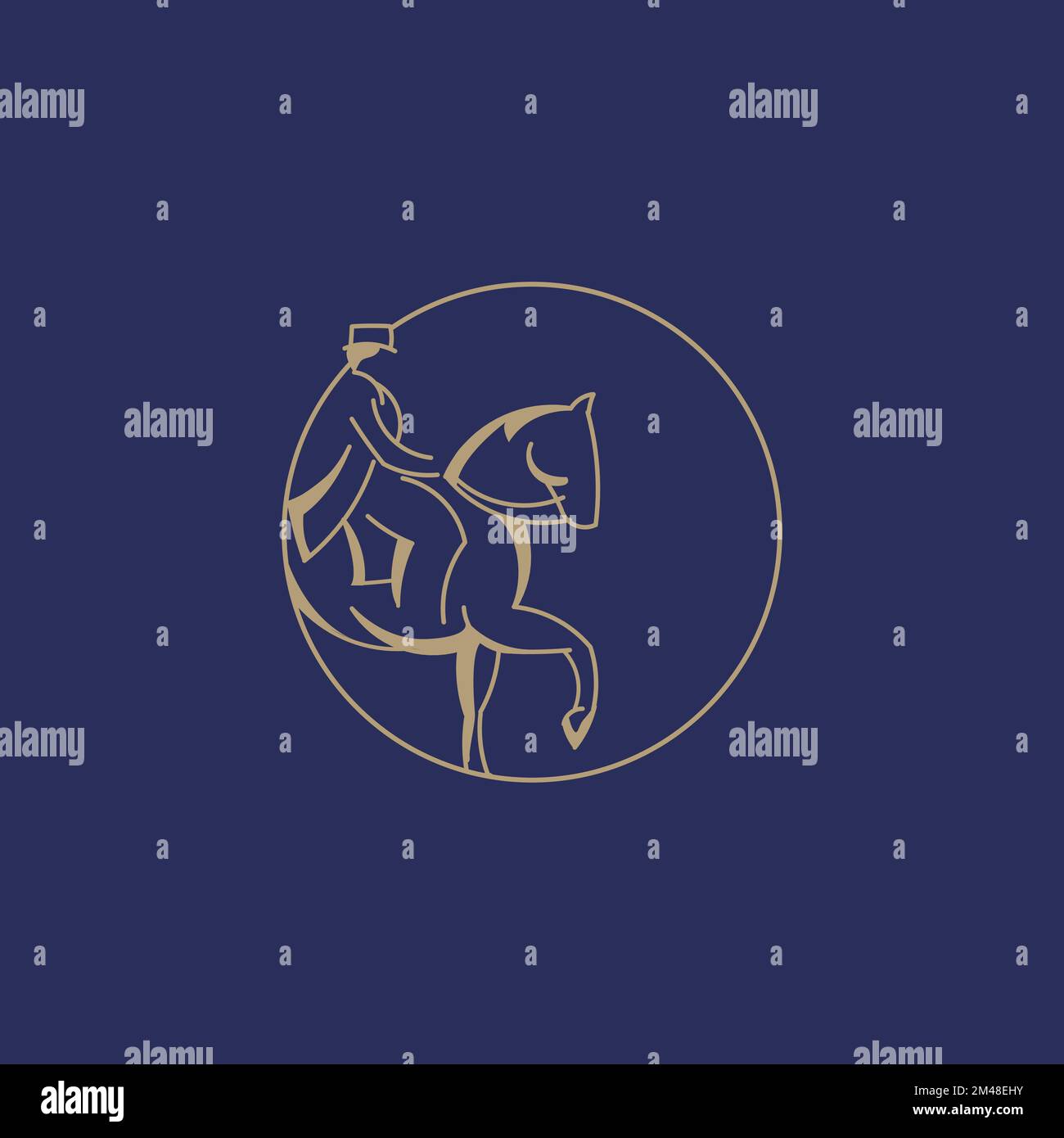 Rider horse drawing Stock Vector Images - Alamy