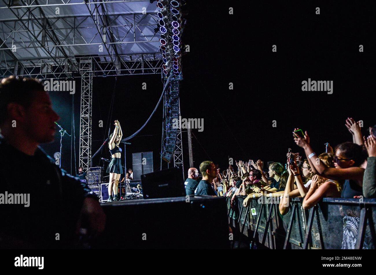 Shadow of the City - Charli XCX in concert Stock Photo - Alamy