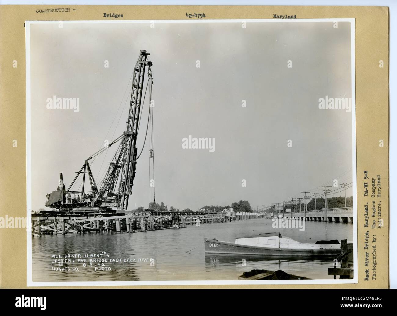 Back River Bridge, Maryland. Original caption: Back River Bridge ...