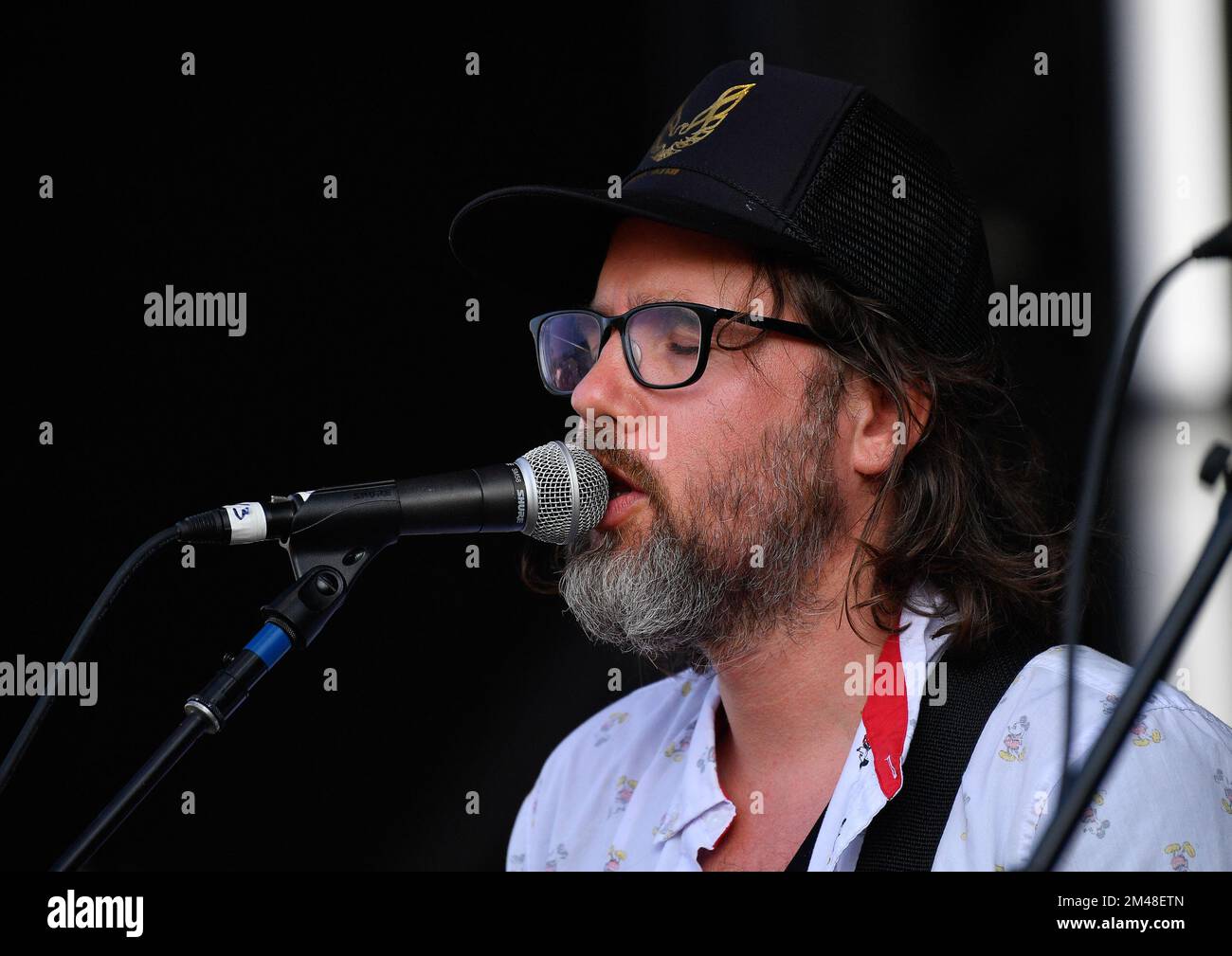 The Meadows - Broken Social Scene in concert Stock Photo - Alamy