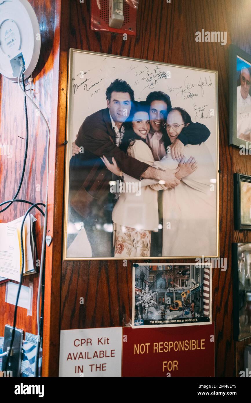 Seinfeld monk’s cafe hi-res stock photography and images - Alamy
