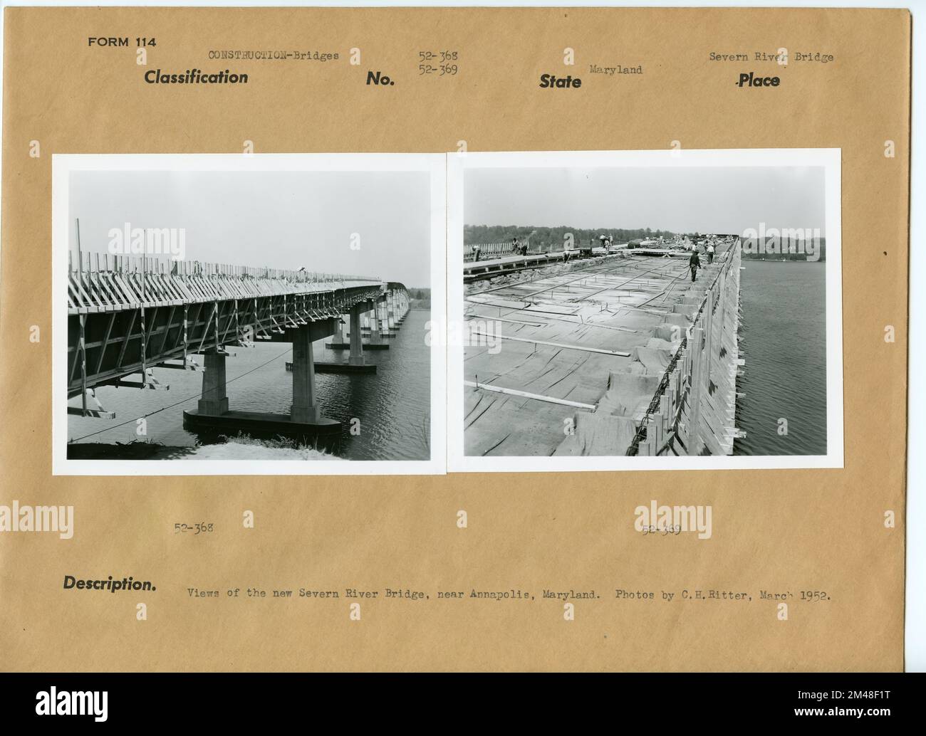 Views of the New Severn River Bridge, Near Annapolis, Maryland ...