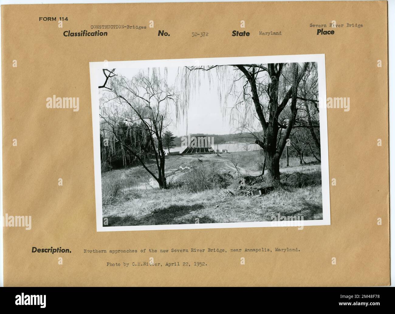 Northern Approaches of the New Severn River Bridge, Near Annapolis ...
