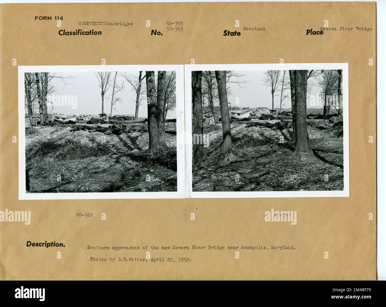 Southern Approaches of the New Severn River Bridge Near Annapolis ...