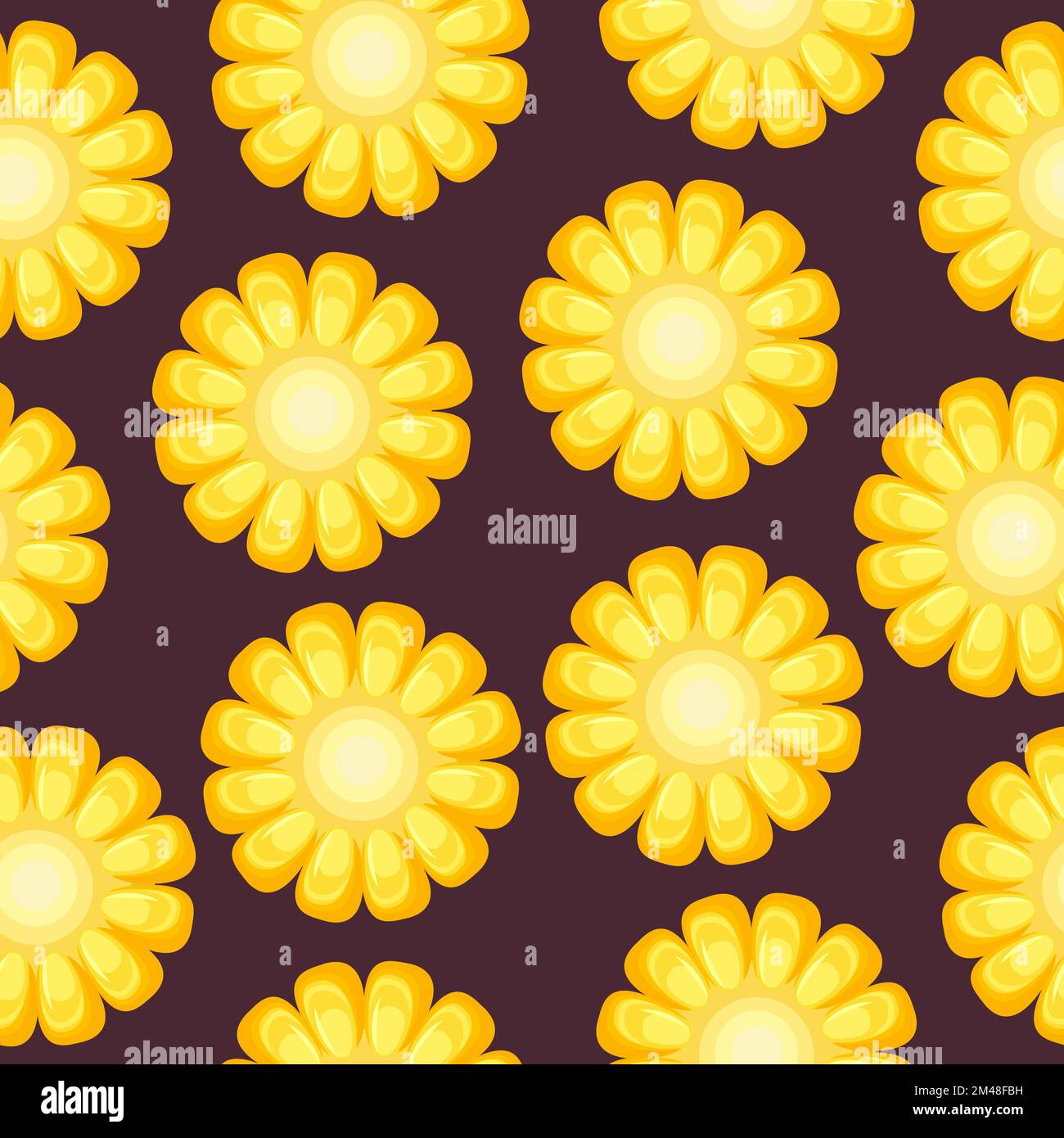 Corn. Seamless pattern with corn cobs. Corn cob. Sample of organic food ...