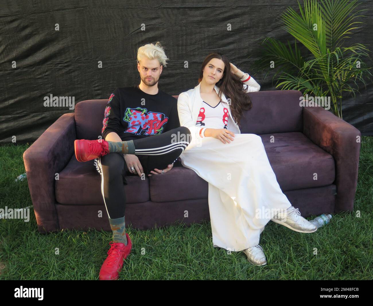 Sofi Tukker - Tucker Halpern and Sophie Hawley-Weld portrait Stock ...