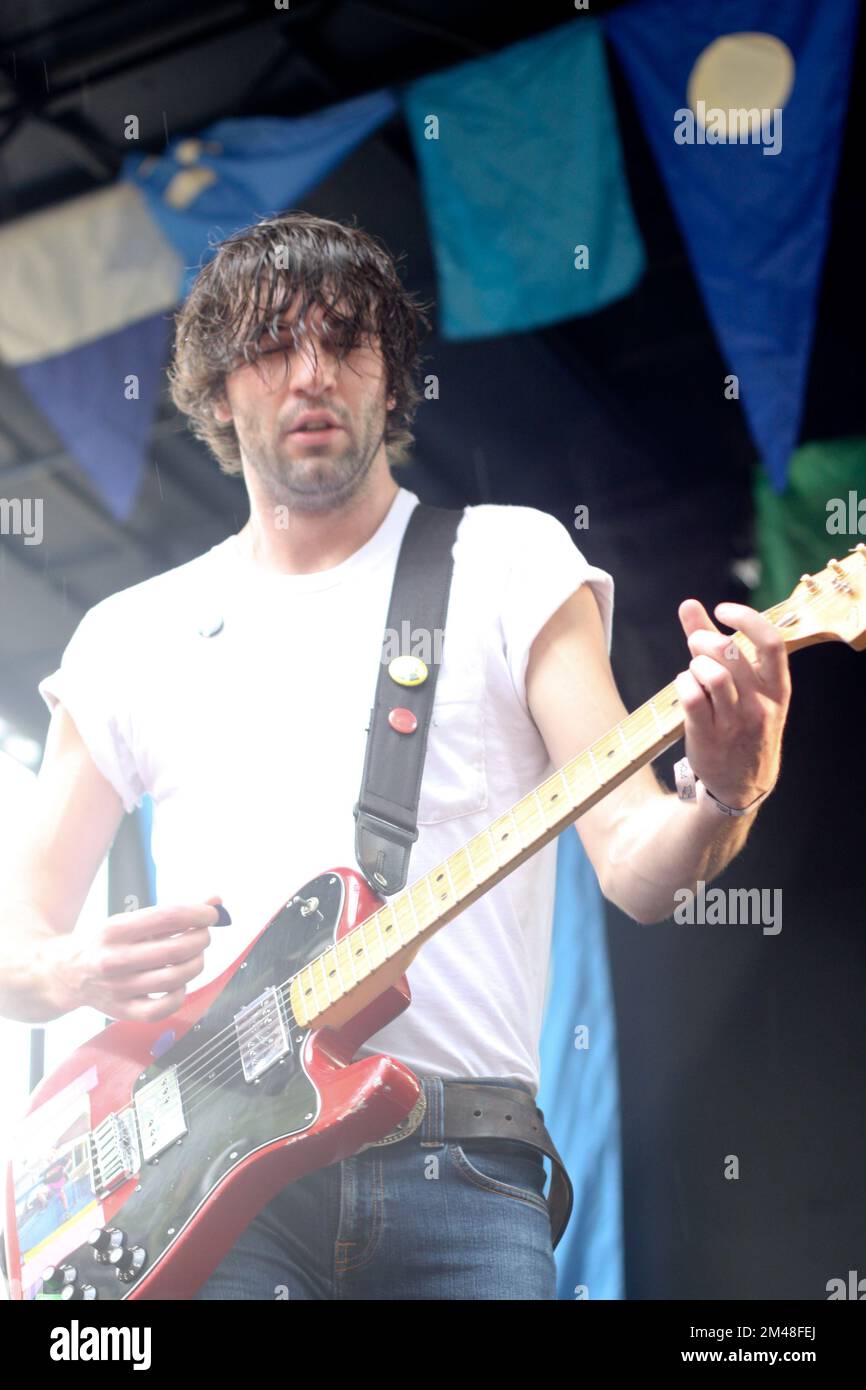 Pitchfork Music Festival - Japandroids in concert Stock Photo - Alamy