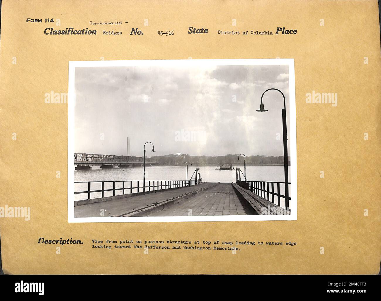 View from Point on Pontoon Structure. Original caption: View from point ...