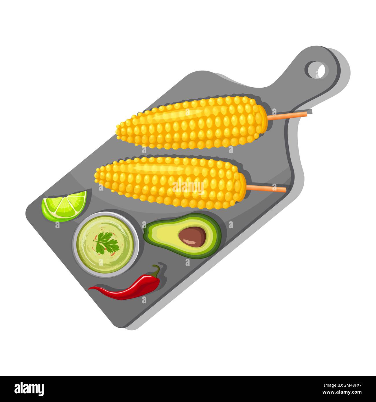 Elote mexican street food. Grilled corn. Latin American cuisine. Elote ...