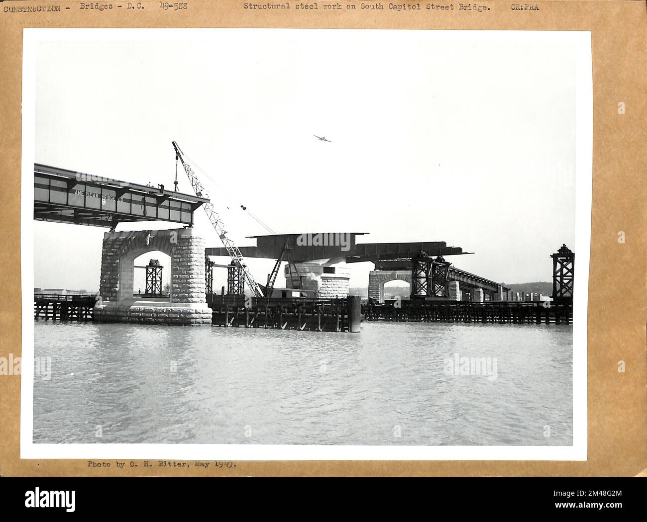 Structural Steel Work on South Capitol Street Bridge. Original caption ...