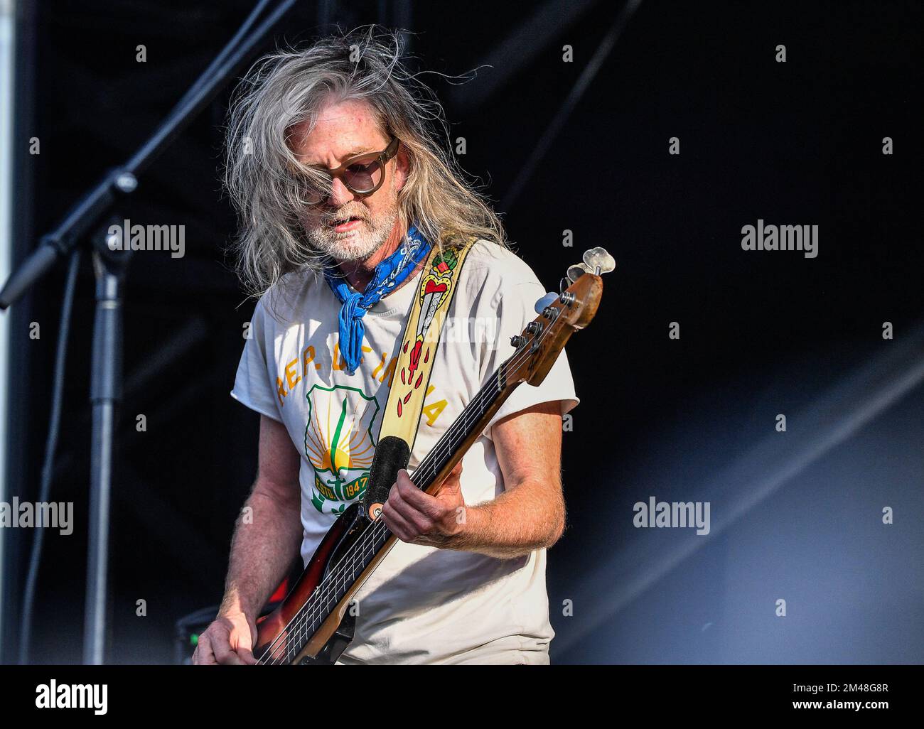 The Meadows - Broken Social Scene in concert Stock Photo - Alamy