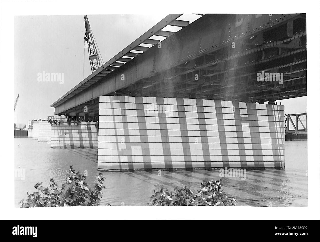 Progress of New 14th Street Bridge. Original caption: Progress of New ...