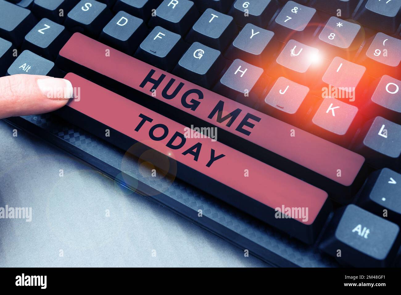 Hug me typography hi-res stock photography and images - Alamy