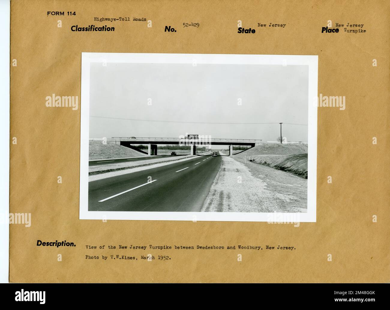 View of the New Jersey Turnpike Between Swedesboro and Woodbury ...
